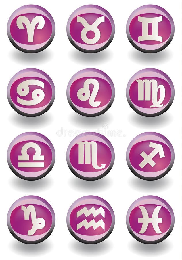 Zodiac pink stock vector. Illustration of pink, astrological - 17029923