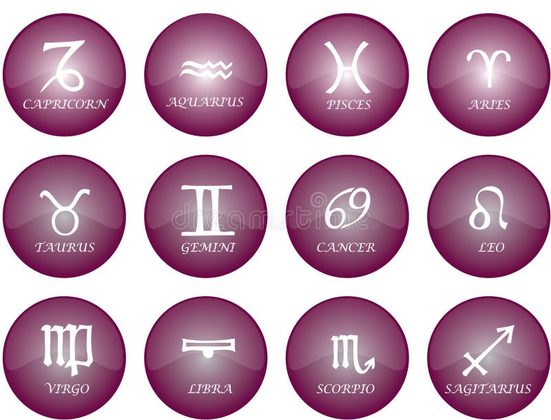 Horoscope zodiac signs stock vector. Illustration of libra - 18666666