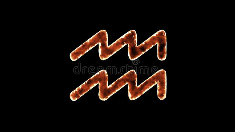 Zodiac sign on fire stock illustration. Illustration of prediction ...