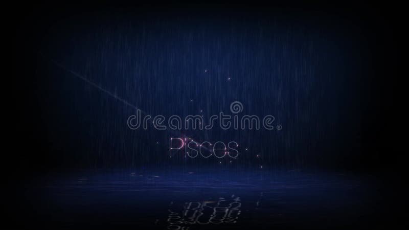 Zodiac Sign Pisces. Laser Show Stock Footage - Video of contour ...