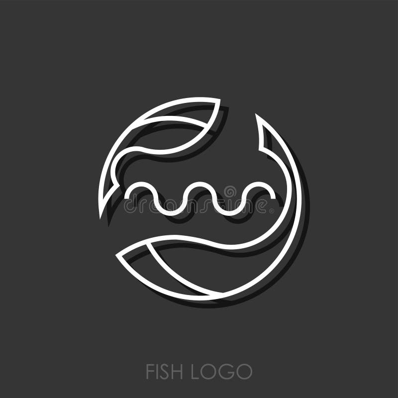 Zodiac Sign Pisces. Pisces Vector Logo Stock Vector - Illustration of ...