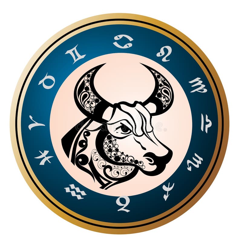 Zodiac sign - Taurus stock vector. Illustration of isolated - 16791774