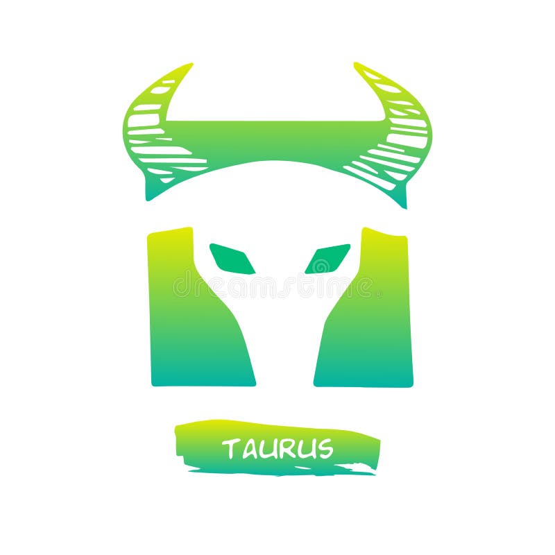 Zodiac sign Taurus vector stock vector. Illustration of sign - 90662238