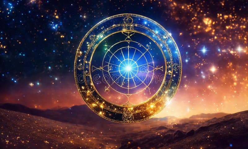 Zodiac Signs Against the Background of the Starry Sky. Selective Focus ...