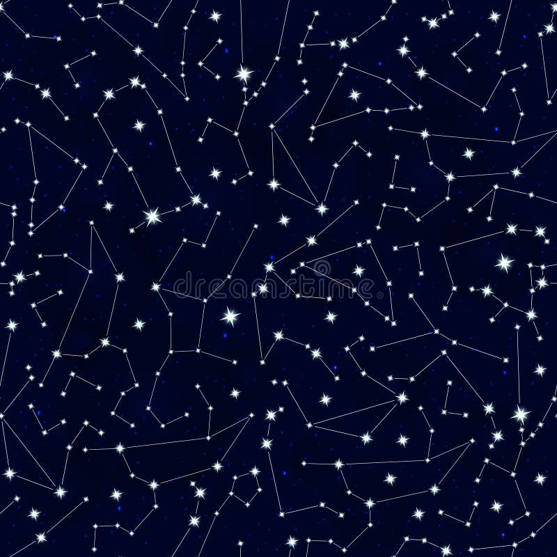 Zodiac Signs. All Horoscope Constellation Stars Stock Vector ...