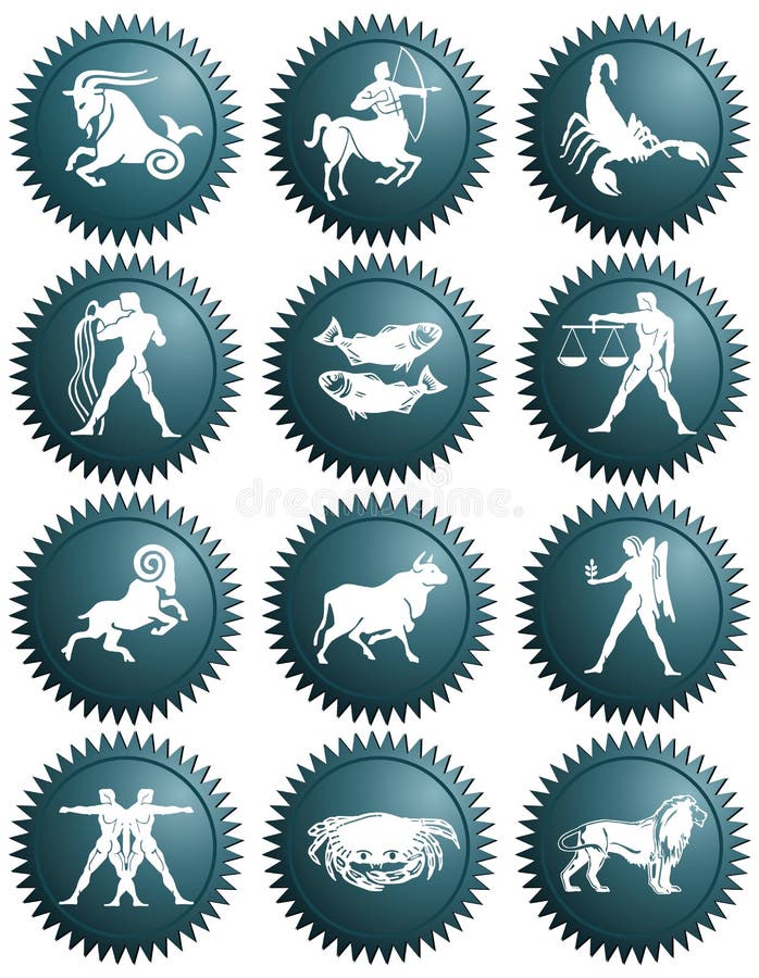 Zodiac Signs stock vector. Illustration of astrological - 8925347