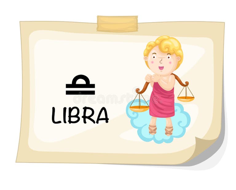 Zodiac signs - Libra stock vector. Illustration of isolated - 47301584