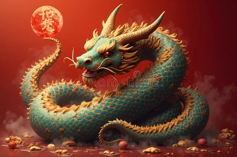 Zodiac Signs Mythical Snakes in the Year of the Snake Stock Photo ...