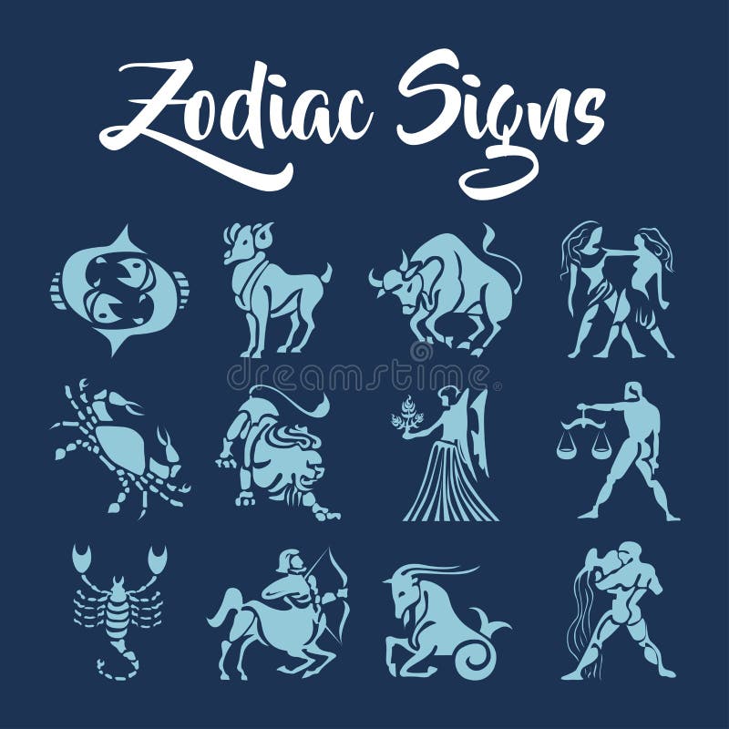 Zodiac Signs vector art stock vector. Illustration of taurus - 73581452
