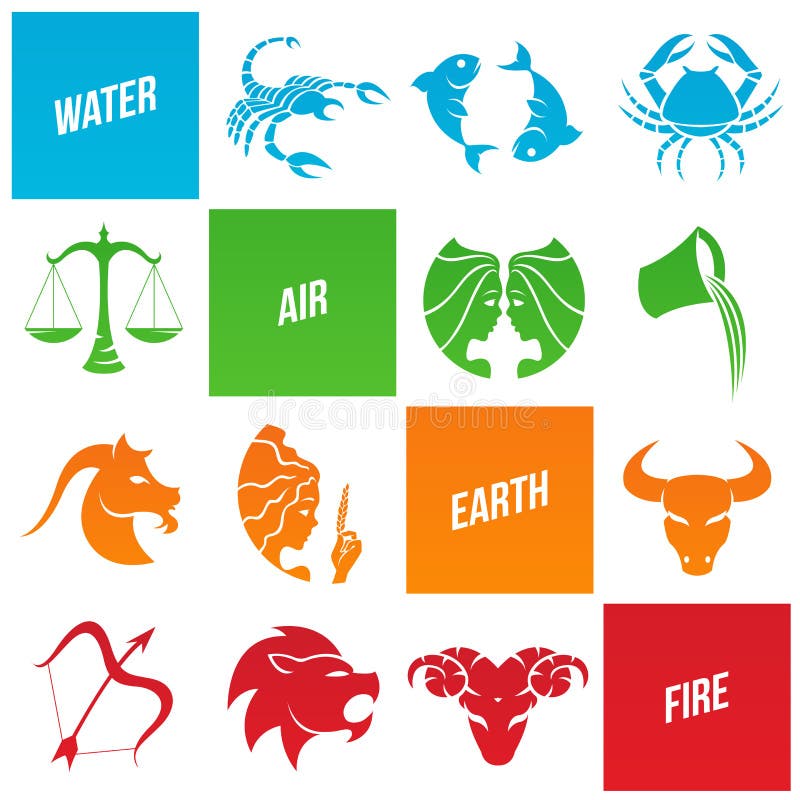 Zodiac Star Signs stock vector. Illustration of sign - 63793134