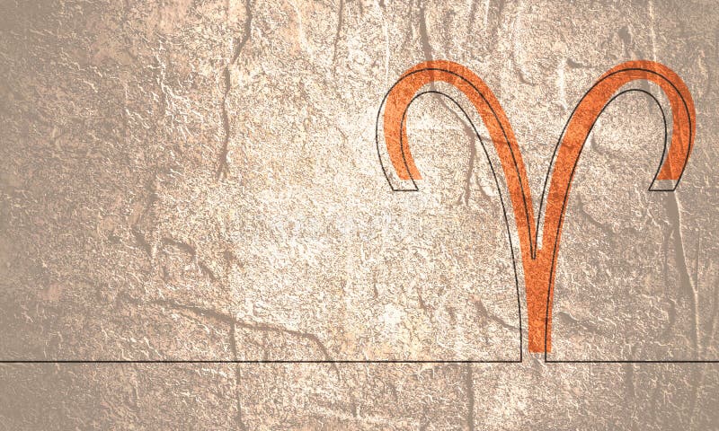 Ram Zodiac Symbol Icon in Thin Line Style Stock Image - Image of ...