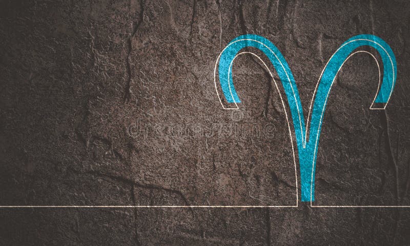 Ram Zodiac Symbol Icon in Thin Line Style Stock Illustration ...