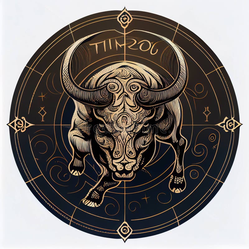 Zodiac Taurus Horoscope Illustration Stock Photo - Image of calendar ...