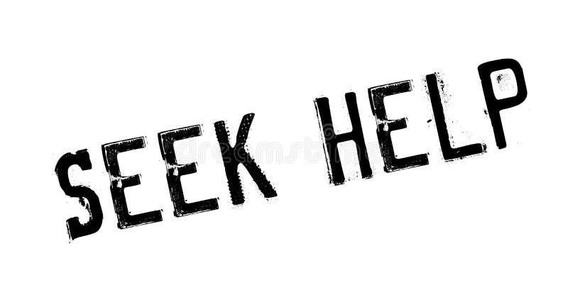 Zoek Hulp rubberzegel vector illustratie. Illustratie bestaande uit ...