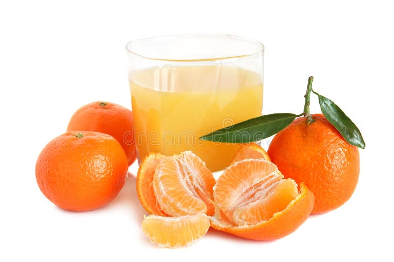 Mandarijnen en sap stock foto. Image of voedsel, vrucht - 35953048