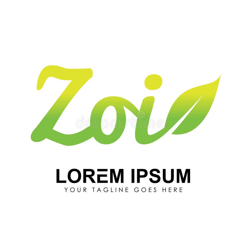 ZOI Monogram Initial Logo Vector Icon Stock Vector - Illustration of ...