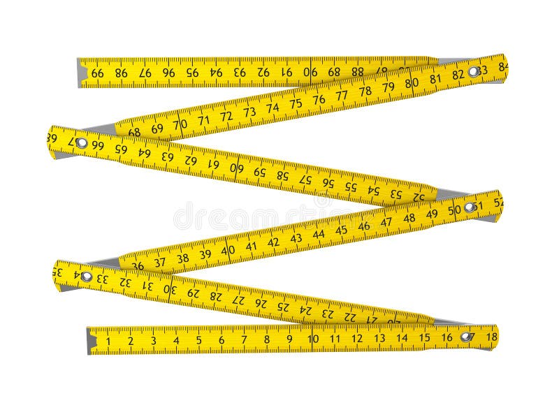 Zollstock stock illustration. Illustration of work, millimeter - 226589719