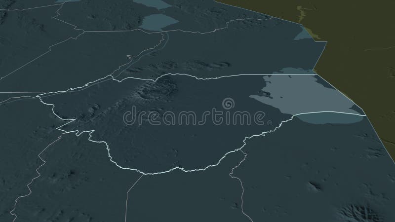 Zomba, Malawi - Outlined. Administrative Stock Illustration ...