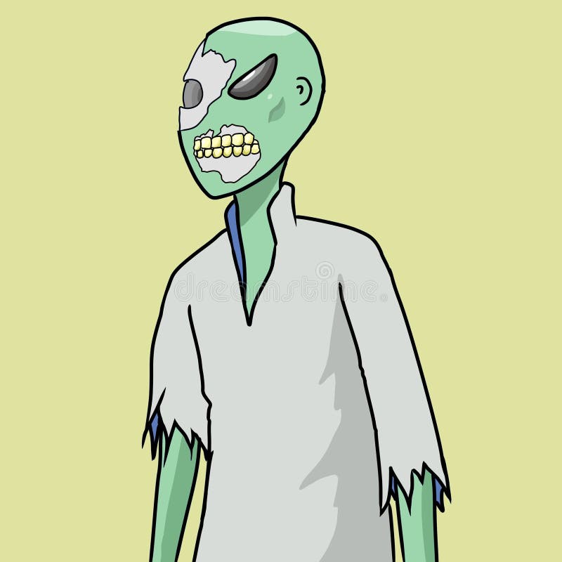 This is Zombie alien stock illustration. Illustration of adult - 240658876