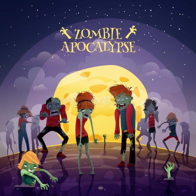 Zombie Apocalypse Essential Signs And Symbols Stock Vector Illustration Of Message Emergency