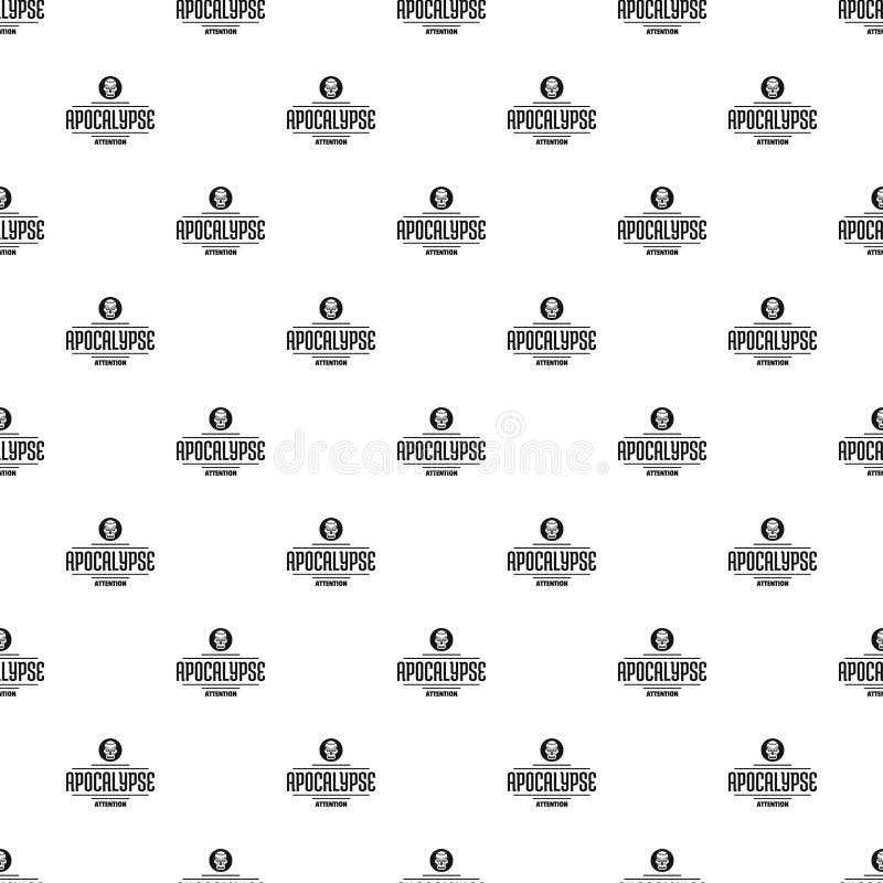 Zombie Apocalypse Pattern Vector Seamless Stock Vector - Illustration ...