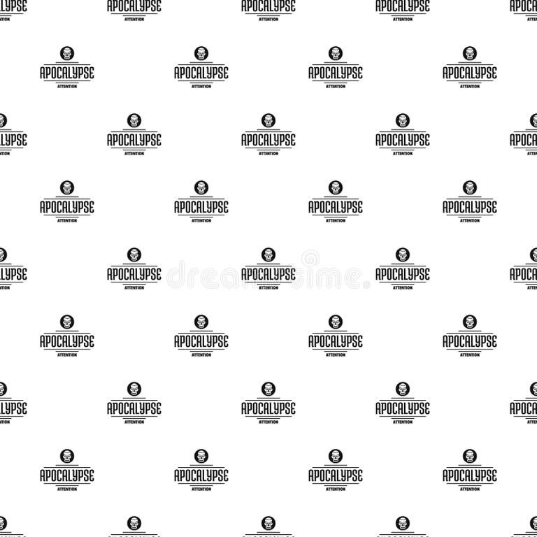 Zombie Apocalypse Pattern Vector Seamless Stock Vector - Illustration ...