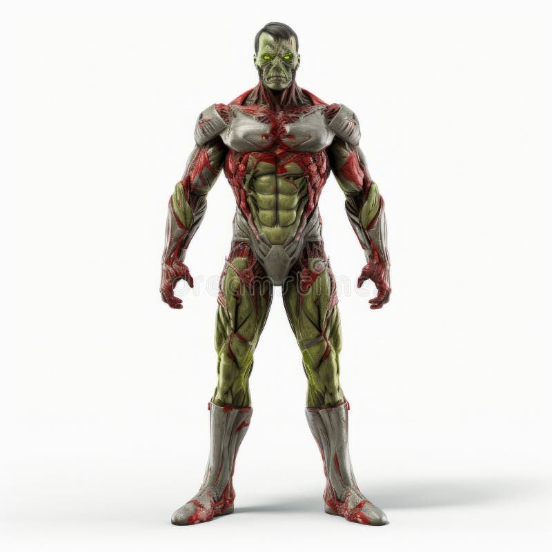Zombie Armored Superhero: a Striking Octane Render Image Stock ...