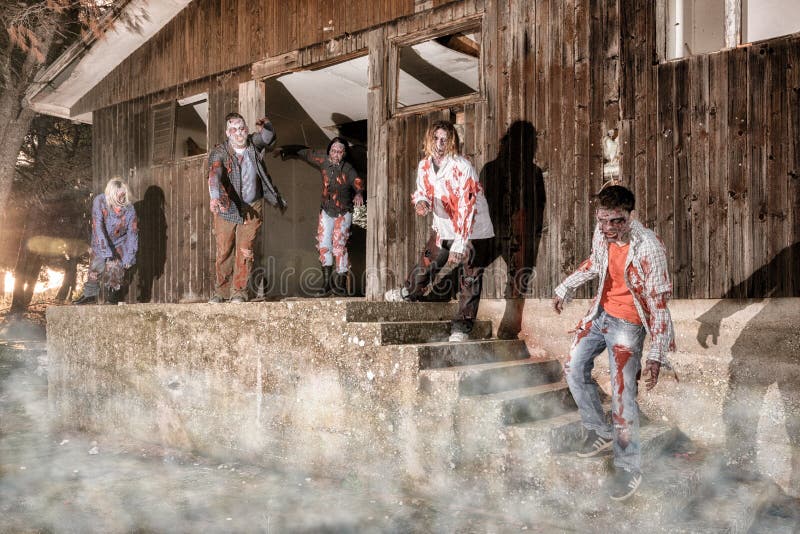 Zombie attack stock image. Image of shoot, attack, blood - 67597511