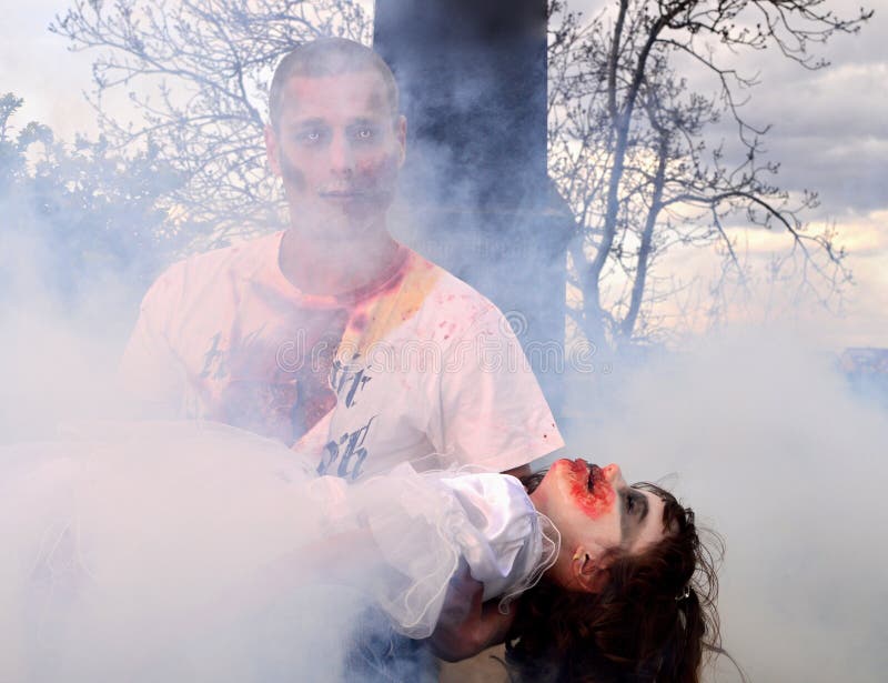 Zombie attack stock photo. Image of contact, bizarre - 52746360