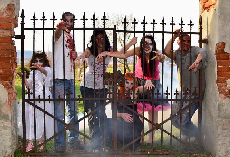 Zombie attack stock image. Image of black, danger, evil - 52842653