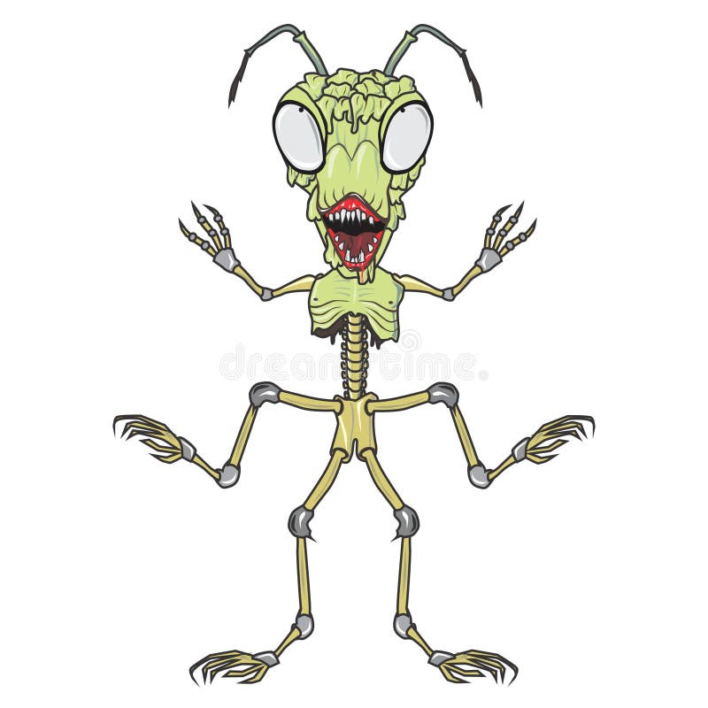 Zombie bugs cartoon3 stock vector. Illustration of cartoon - 94569429