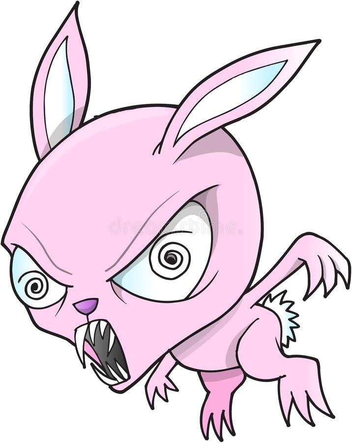 Zombie Bunny Rabbit Vector vektor abbildung. Illustration von kunst ...