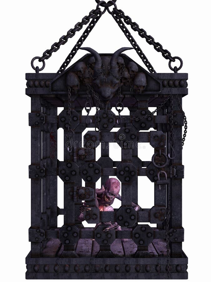 Spooky cage stock illustration. Illustration of spooky - 14529378