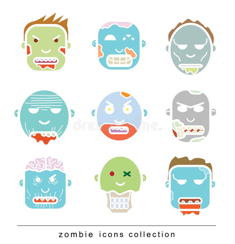 Zombie Cartoon Character, Vector Illustration Stock Vector ...