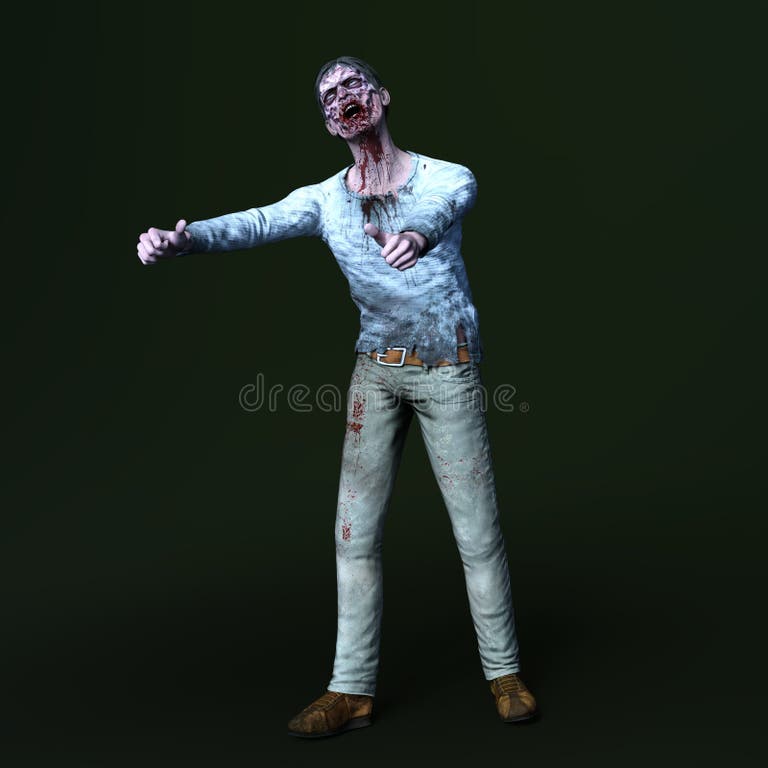 Zombie stock illustration. Illustration of weird, zombie - 66748098