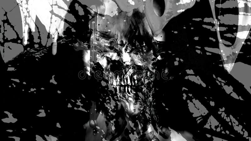 Zombie D'horreur Avec Des Effets Effrayants Illustration Stock ...