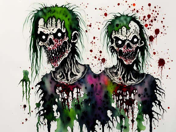 Zombie, Generative AI Illustration Stock Illustration - Illustration of ...