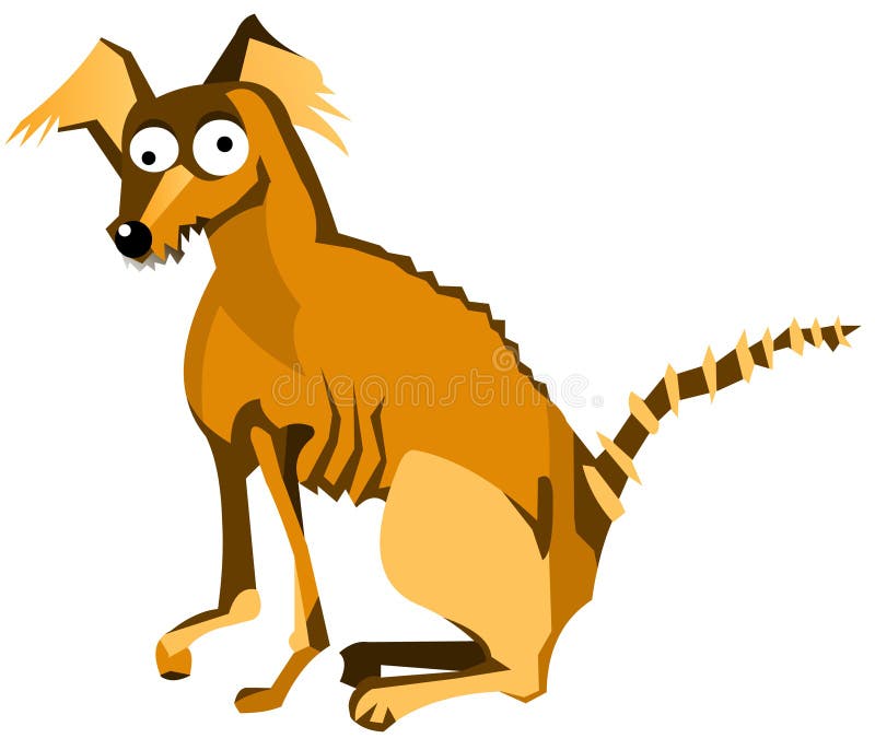 Zombie dog stock vector. Illustration of sitting, animal - 3625342