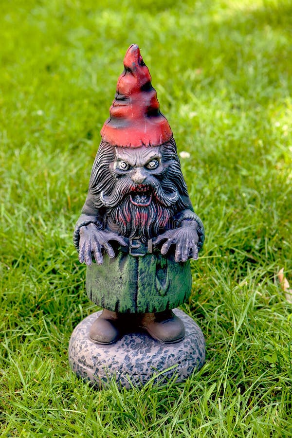 Zombie Gnome stock image. Image of gnome, halloween, decoration - 56025003