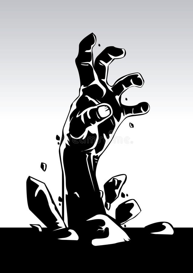 Zombie hand stock vector. Illustration of halloween, hand - 11967363