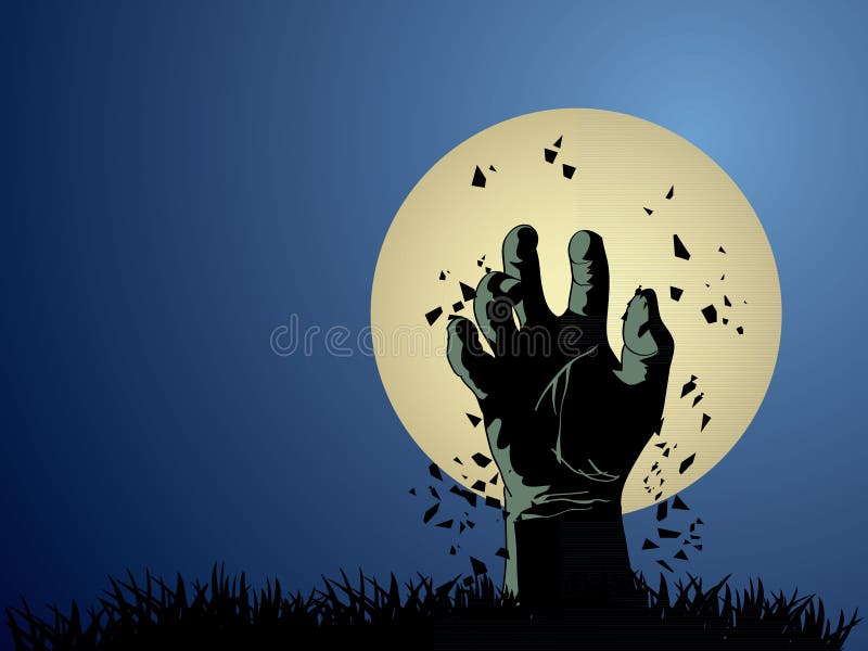Zombie hand stock vector. Illustration of fall, funeral - 27150251