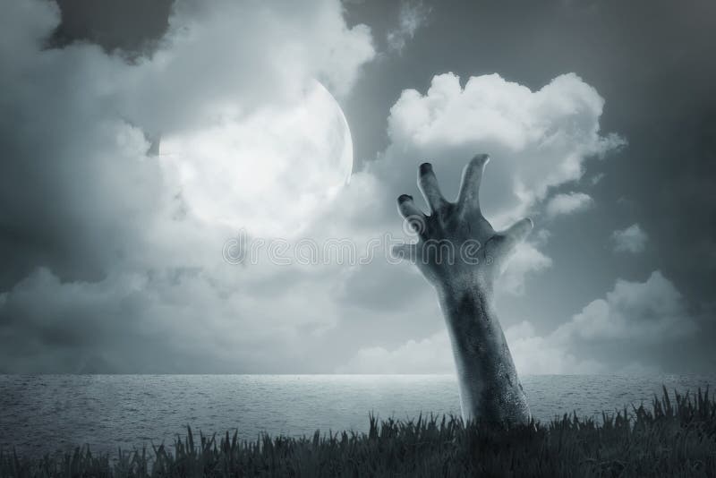 Zombie Hand Come Out from Ground Stock Image - Image of satan, fantasy ...