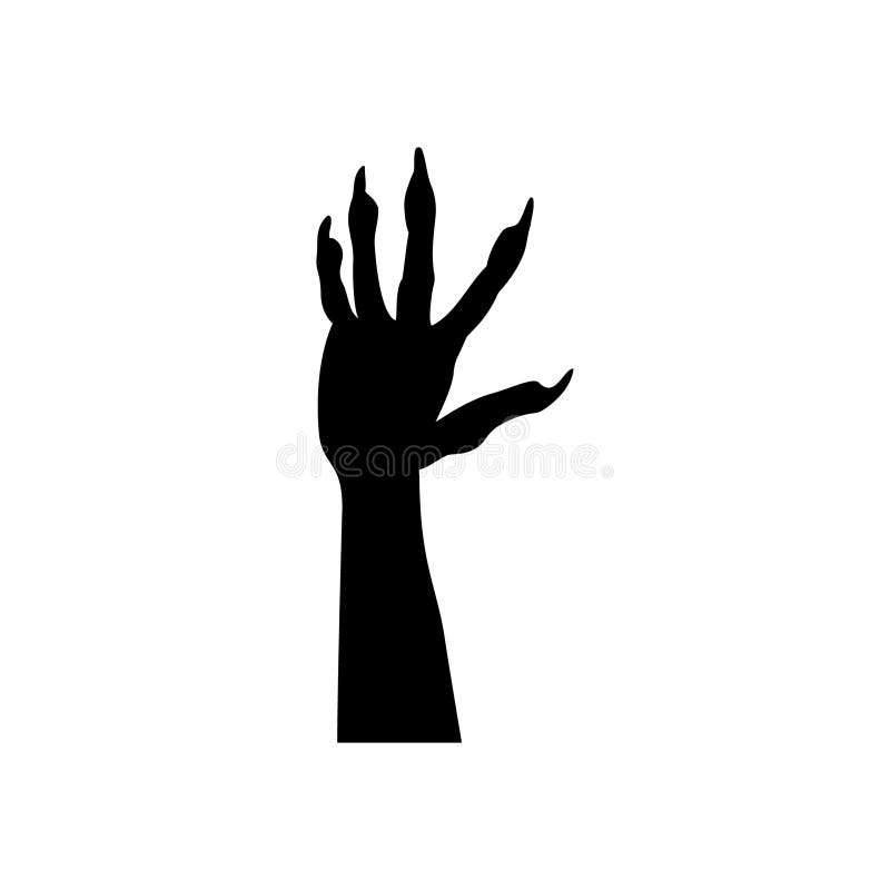 Zombie Hand Icon Vector. Hand Illustration Sign. Halloween Symbol Stock ...