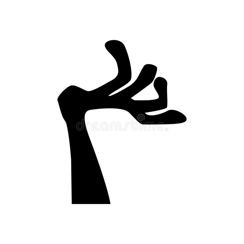 Zombie Hand Icon Vector. Hand Illustration Sign. Halloween Symbol Stock ...