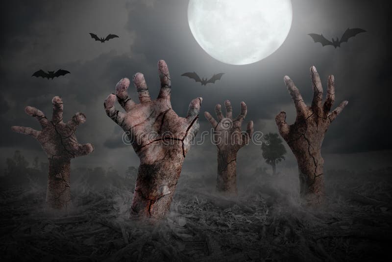Zombie Hands Reaching Up