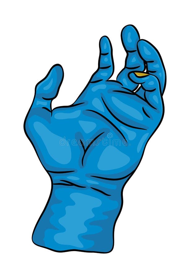 Zombie Hand, Fist Gesture Halloween Vector - Realistic Cartoon Isolated ...