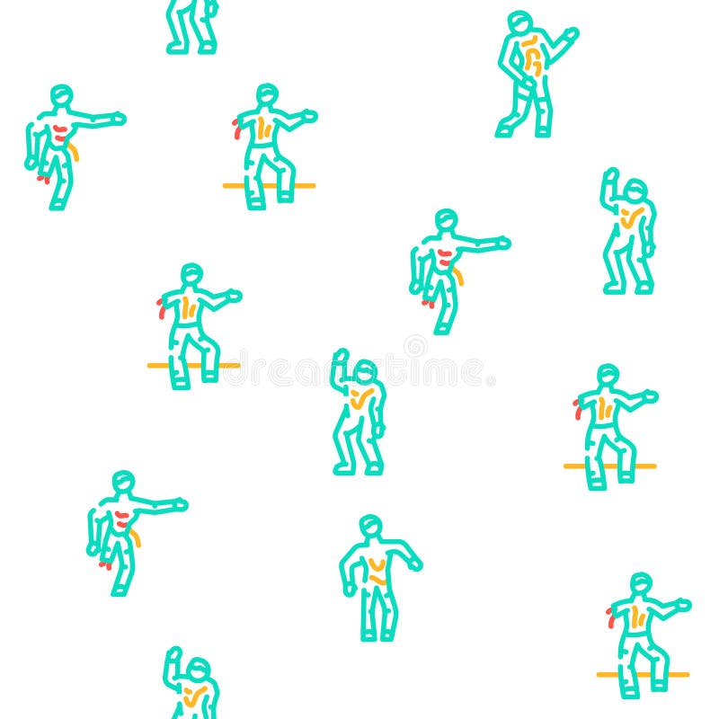 Zombie Horror Dead Monster Vector Seamless Pattern Stock Vector ...