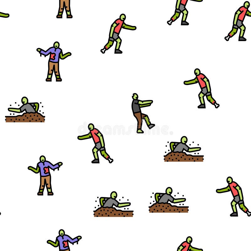 Evil Zombie Monster Eating Arm Stock Illustration - Illustration of ...