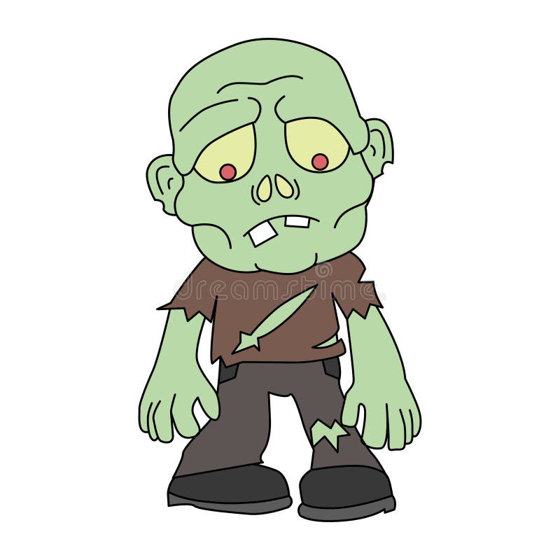 Zombie Illustration Cartoon Vector Stock Illustration - Illustration of ...