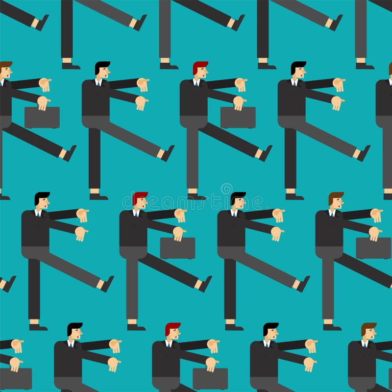 Zombie Manager. Zombies Workers Goes To Work. Vector Illustration Stock ...